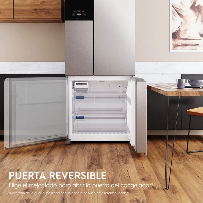 Nevecón Electrolux IM8S - Nevera French Door de 590Litros Gris